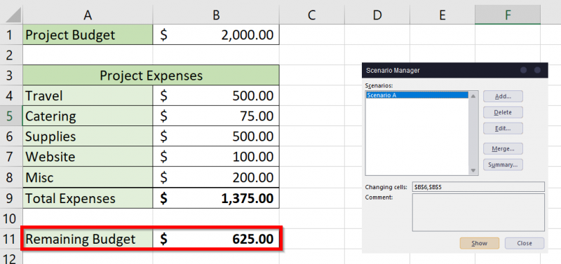 How to Use the Scenario Manager in Excel - Sheetaki