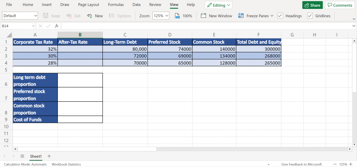 How To Calculate Cost Of Funds In Excel Sheetaki