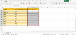 How to Make Yes 1 and No 0 in Excel - Sheetaki