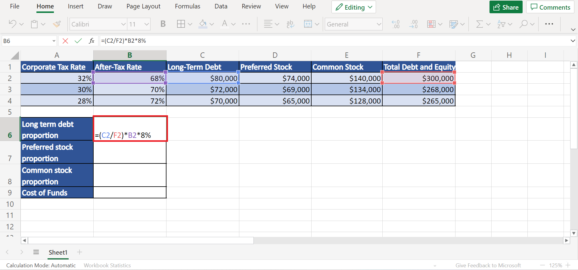 How To Calculate Cost Of Funds In Excel Sheetaki