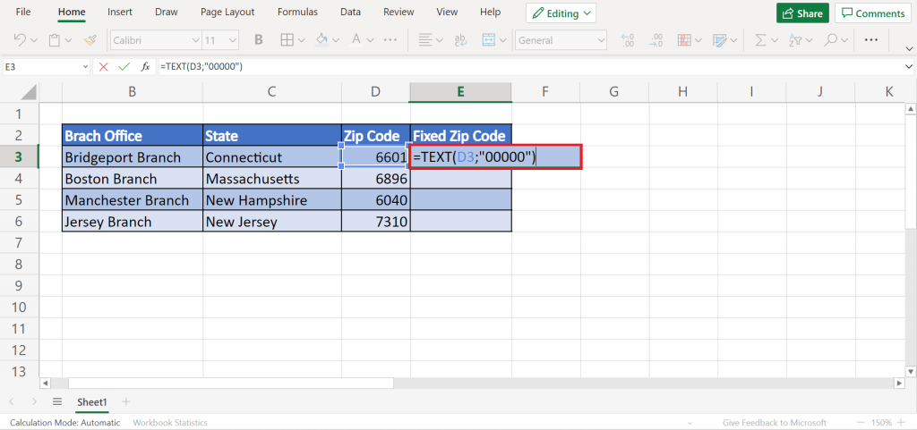How to Keep Leading Zeros in Excel CSV - Sheetaki