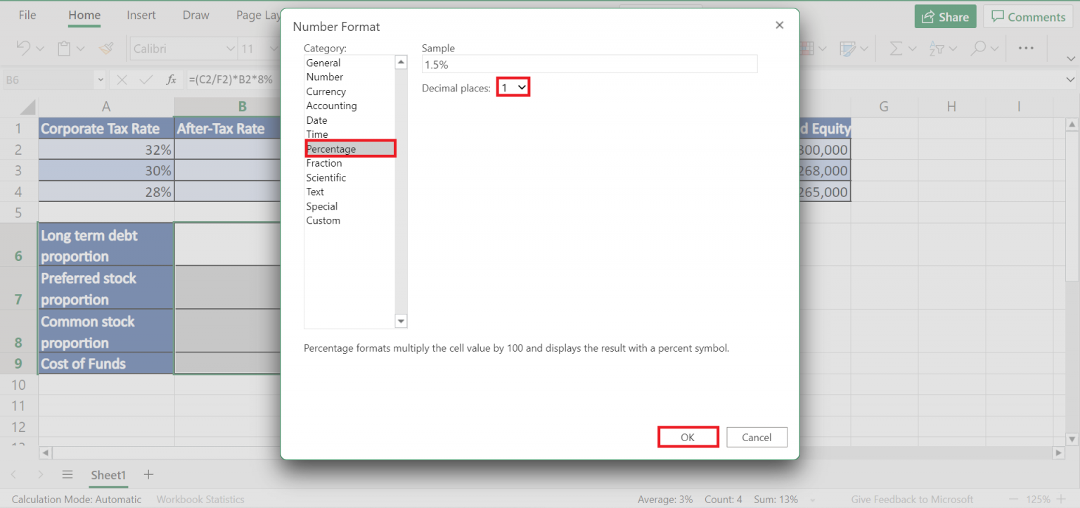 How to Calculate Cost of Funds in Excel - Sheetaki