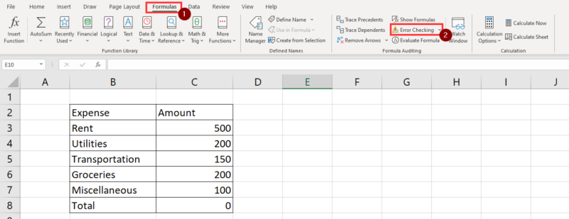Fixing Circular References that Cannot Be Listed in Excel - Sheetaki