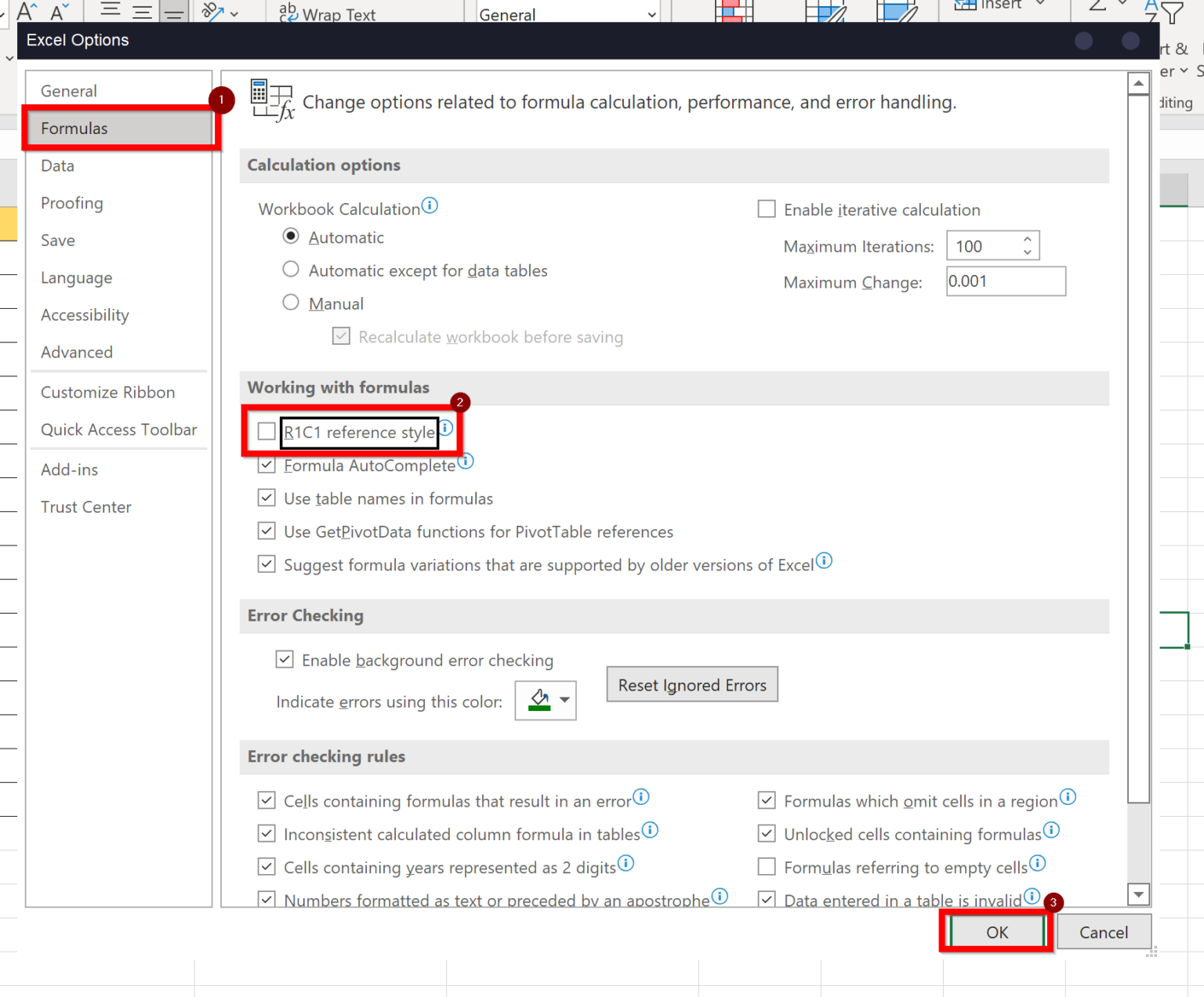 Fix Excel When Rows and Columns are Both Numbers - Sheetaki