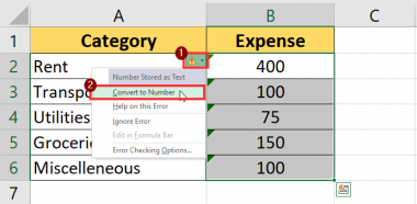 Fixing SUM Formula Not Working in Excel - Sheetaki