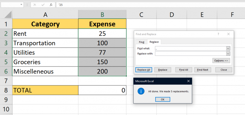 Fixing SUM Formula Not Working in Excel - Sheetaki