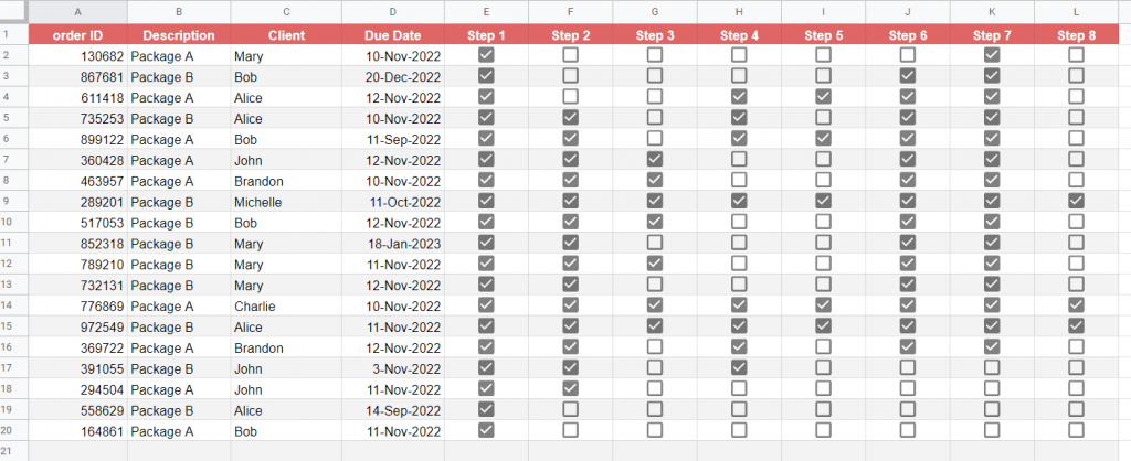 How to Create an Order Tracker Sheet in Google Sheets - Sheetaki