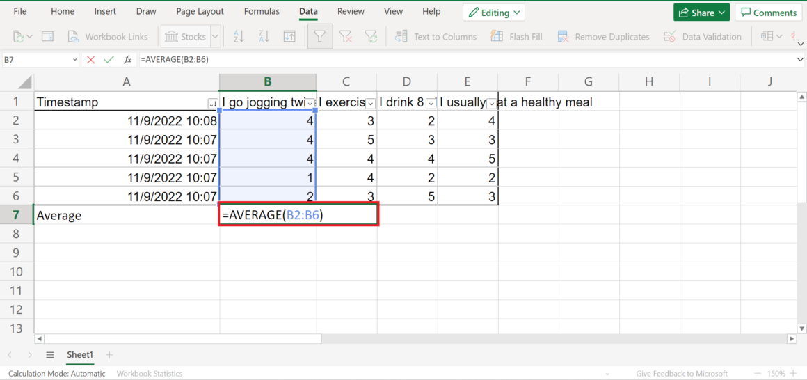 How to Analyze Quantitative Data in Excel - Sheetaki