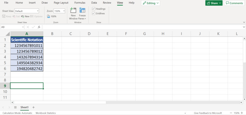 How To Convert Scientific Notation To Number Or Text In Excel
