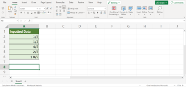 How to Display Numbers as Fractions in Excel - Sheetaki