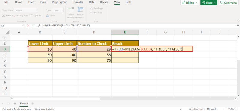How to Use BETWEEN Formula in Excel - Sheetaki