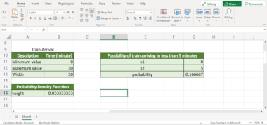 How to Use Continuous Probability Distribution in Excel - Sheetaki