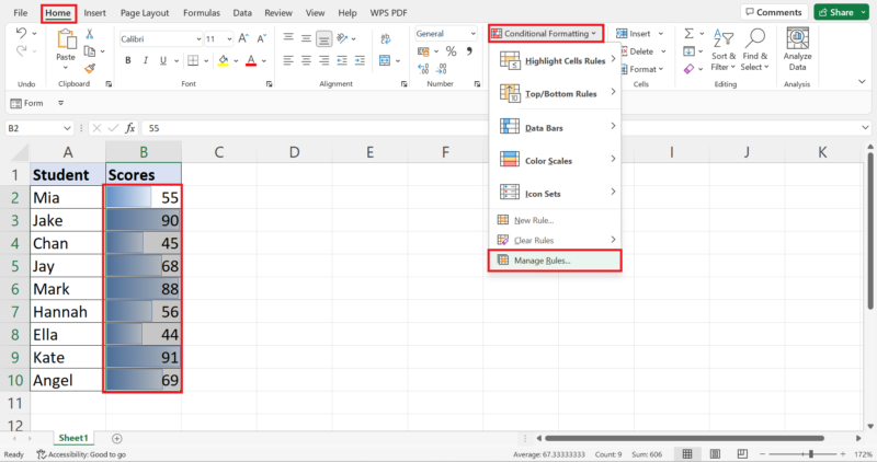 How to Add and Customize Data Bars in Excel - Sheetaki
