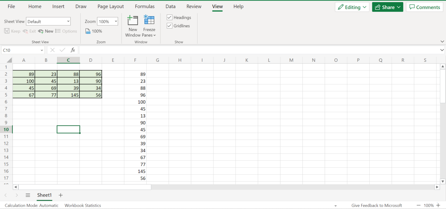 How to Use the TOCOL Function in Excel - Sheetaki