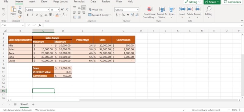 How to Calculate Tiered Commission in Excel - Sheetaki