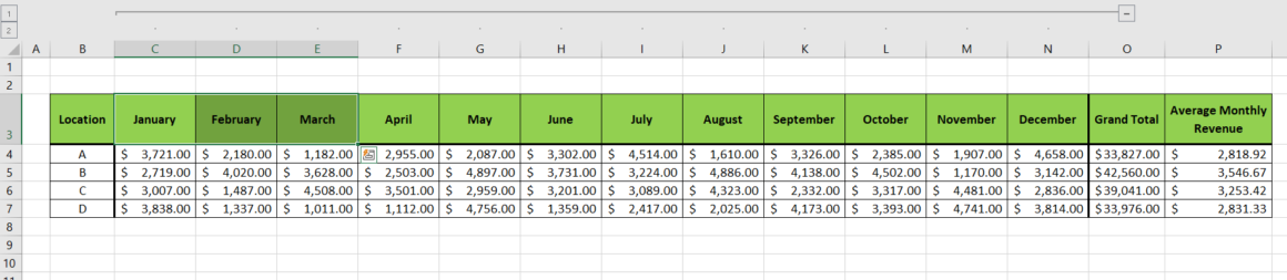 How to Group Columns in Excel - Sheetaki