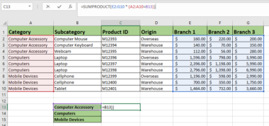 SUMIFS on Multiple Columns with Criteria in Excel - Sheetaki