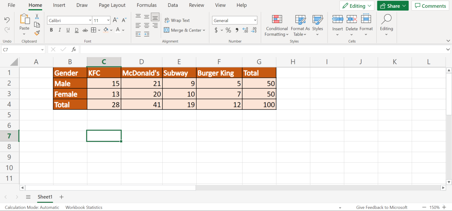 How to Calculate Conditional Probability in Excel - Sheetaki