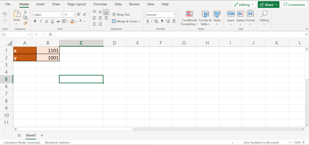 How to Calculate Hamming Distance in Excel - Sheetaki
