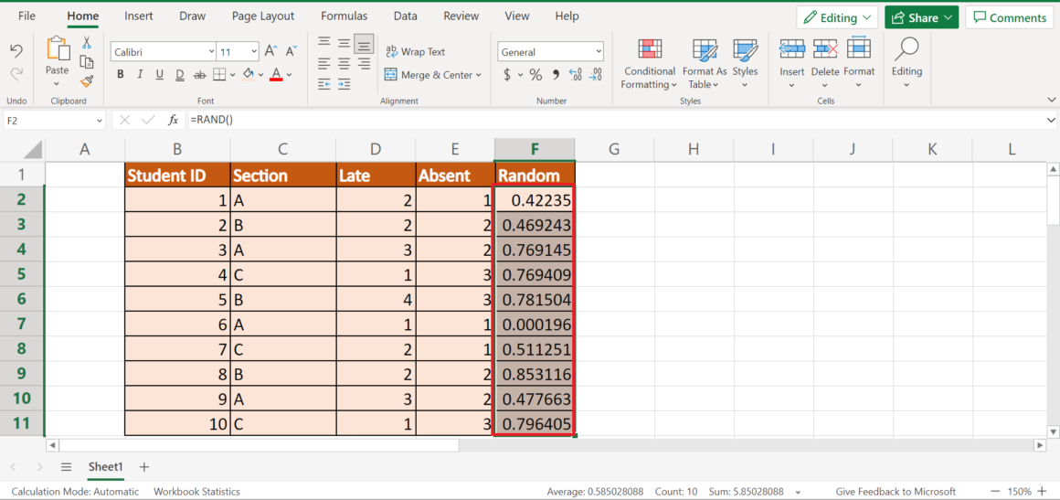 How to Perform Stratified Sampling in Excel - Sheetaki