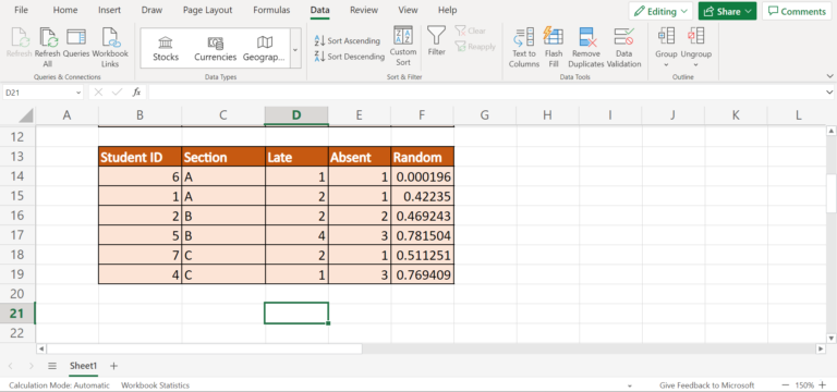 How to Perform Stratified Sampling in Excel - Sheetaki