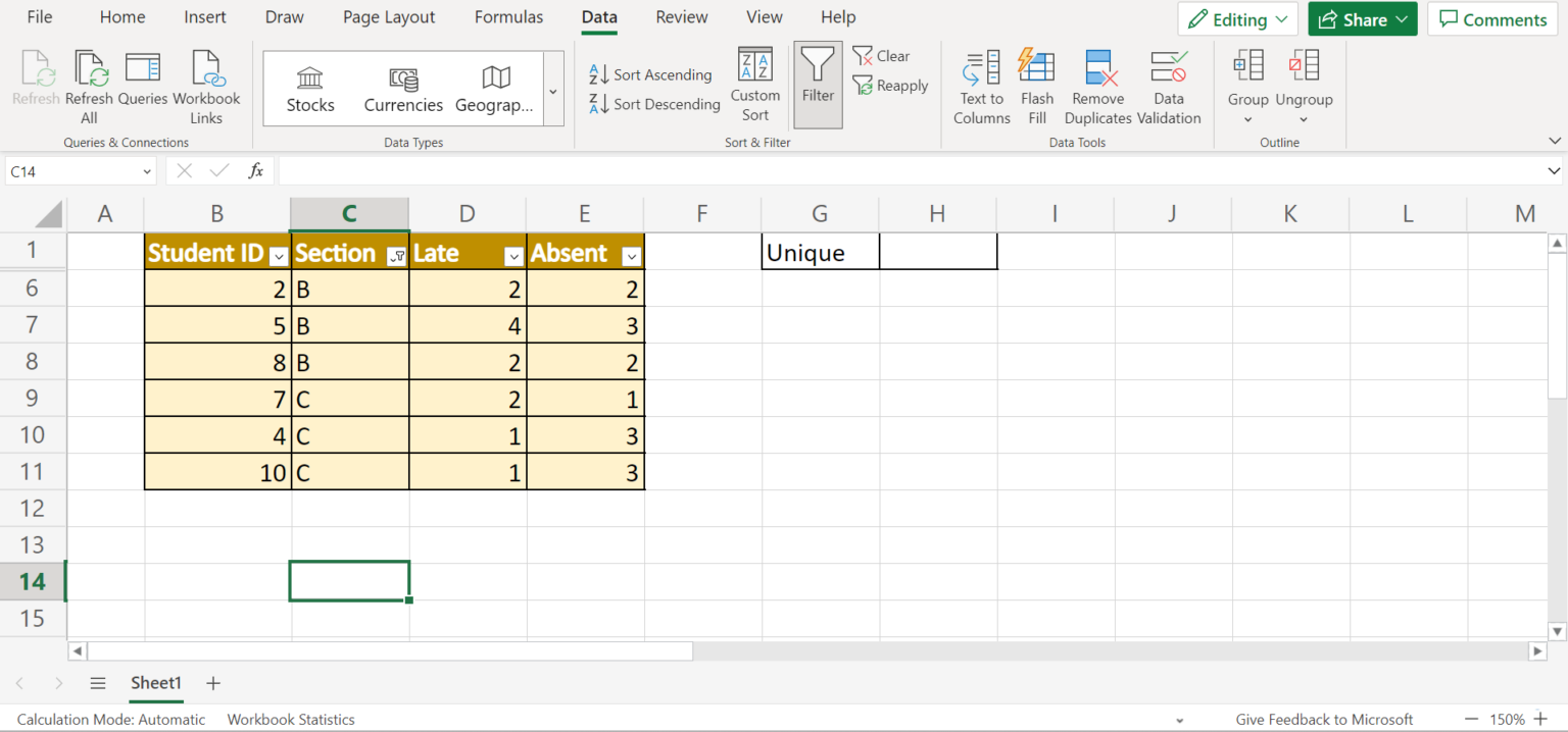 How to Perform Cluster Sampling in Excel - Sheetaki