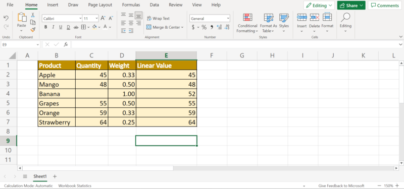How To Interpolate Missing Values In Excel Sheetaki