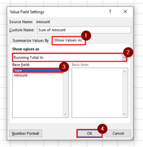 How to Add a Running Total to a Pivot Table in Excel - Sheetaki