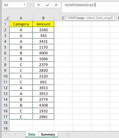 How to Use SUMIF From Another Sheet in Excel - Sheetaki