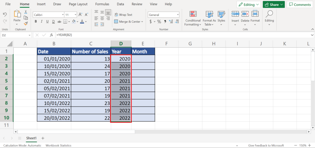 How to Group by Month and Year in Pivot Table in Excel - Sheetaki