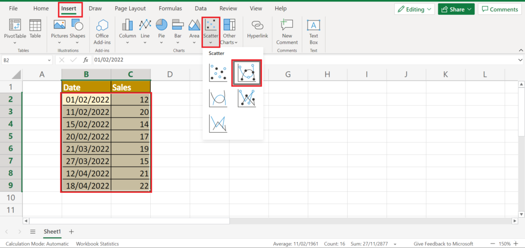 How To Plot A Time Series In Excel Sheetaki