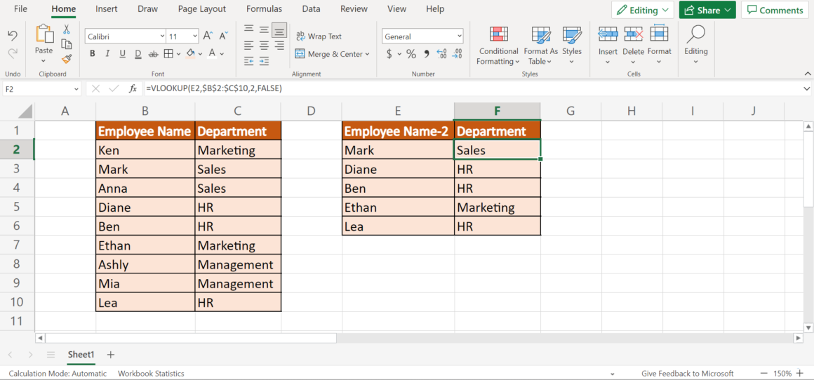 How to Match Two Columns and Return a Third in Excel - Sheetaki