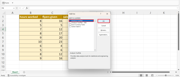 How to Perform Multiple Linear Regression in Excel - Sheetaki