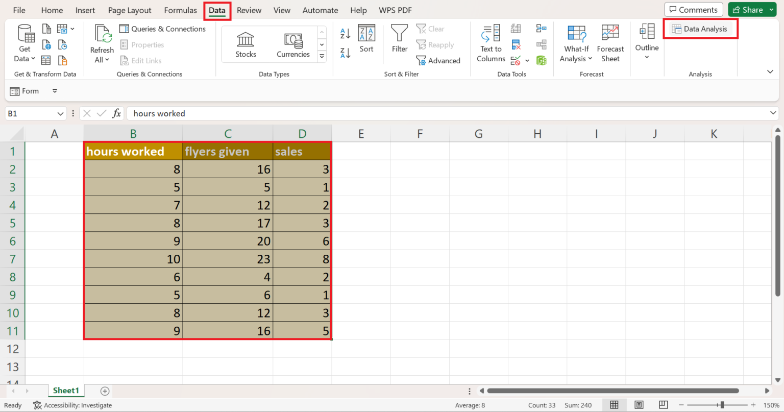 How to Perform Multiple Linear Regression in Excel - Sheetaki