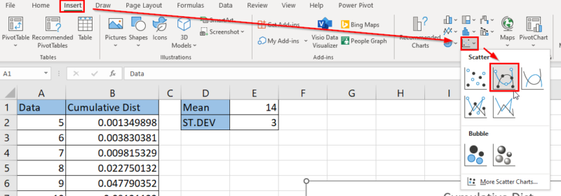 How To Plot A Cdf In Excel Sheetaki