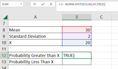 How to Calculate NormalCDF Probabilities in Excel - Sheetaki
