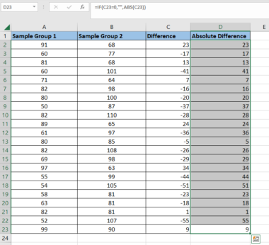 How to Perform a Wilcoxon Signed Rank Test in Excel - Sheetaki