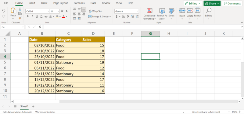 How to Average Filtered Rows in Excel - Sheetaki