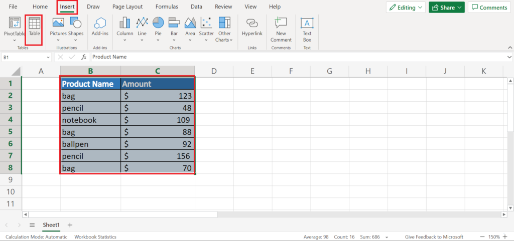 How to Sum Filtered Rows in Excel - Sheetaki