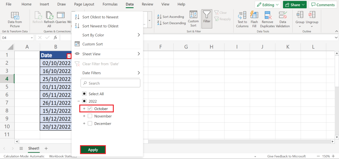 How to Count Filtered Rows in Excel - Sheetaki