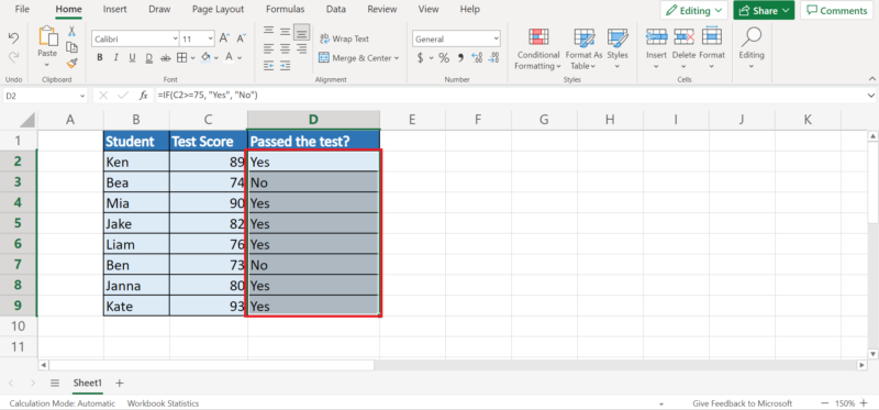 How to Create IF Function to Return Yes or No in Excel - Sheetaki