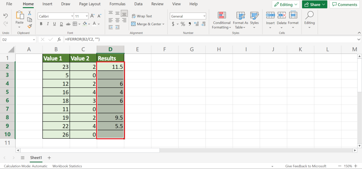 How To Ignore DIV 0 Values In Excel Sheetaki How To Ignore DIV 0 Values In Excel Sheetaki