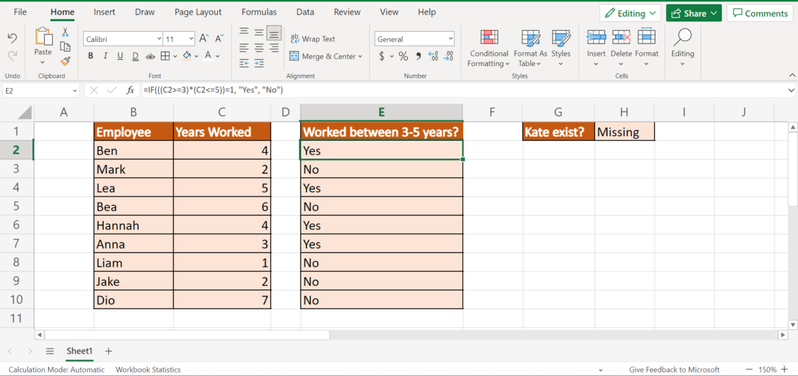 How to Use an IF Function with Range of Values in Excel