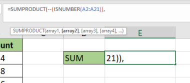 How to Use SUMIF with ISNUMBER in Excel - Sheetaki