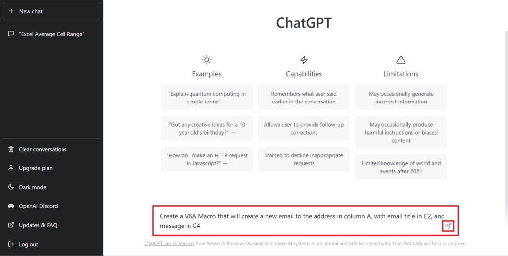 How to Use ChatGPT to Automate Sending Emails in Excel