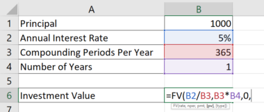 How To Calculate Daily Compound Interest In Excel - Sheetaki