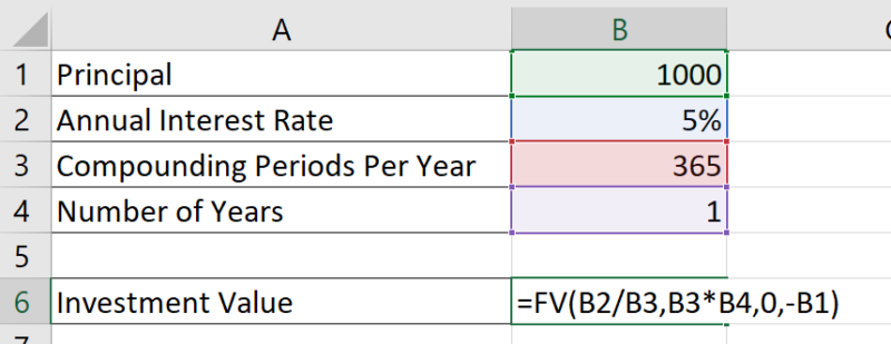 How To Calculate Daily Compound Interest In Excel - Sheetaki