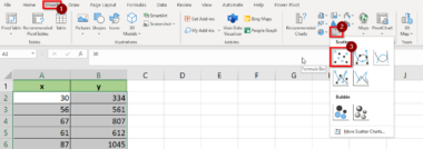 How To Add A Regression Line To A Scatterplot In Excel - Sheetaki