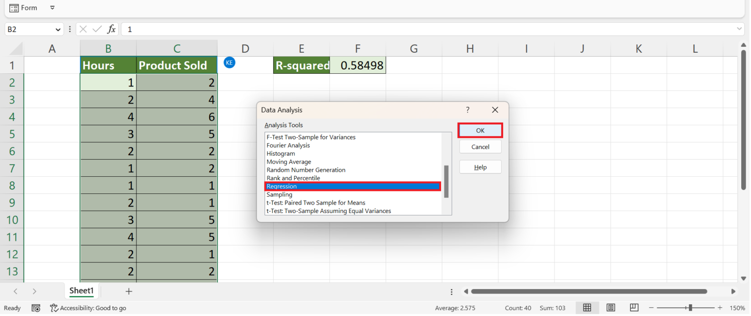How to Calculate R-Squared in Excel - Sheetaki