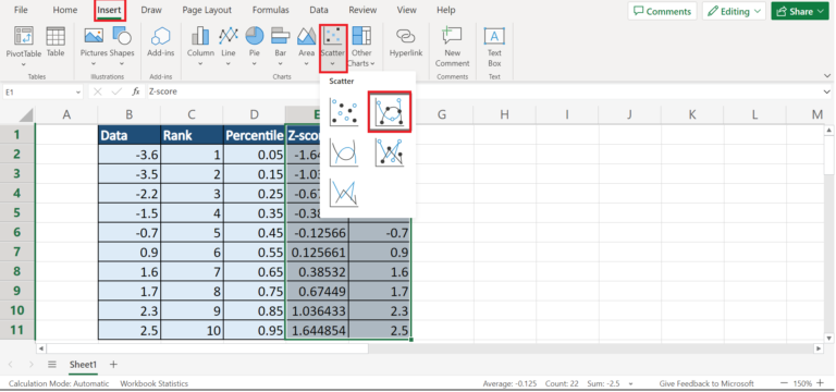 How to Create a Q-Q Plot in Excel - Sheetaki